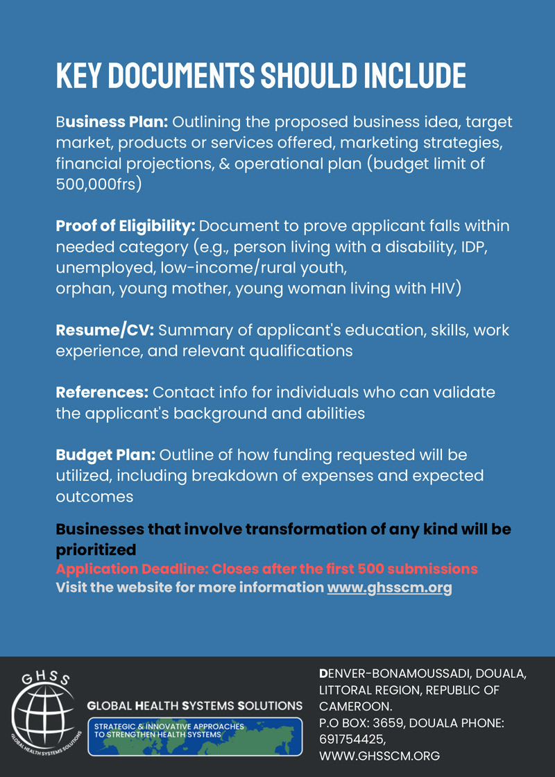 Open National Call for Application – GHSS